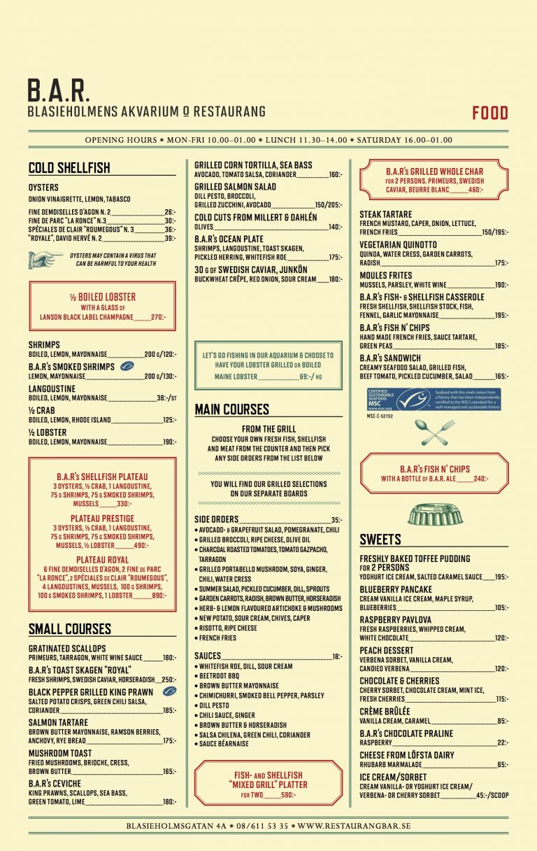 B.A.R. restaurant recensie | elidesc